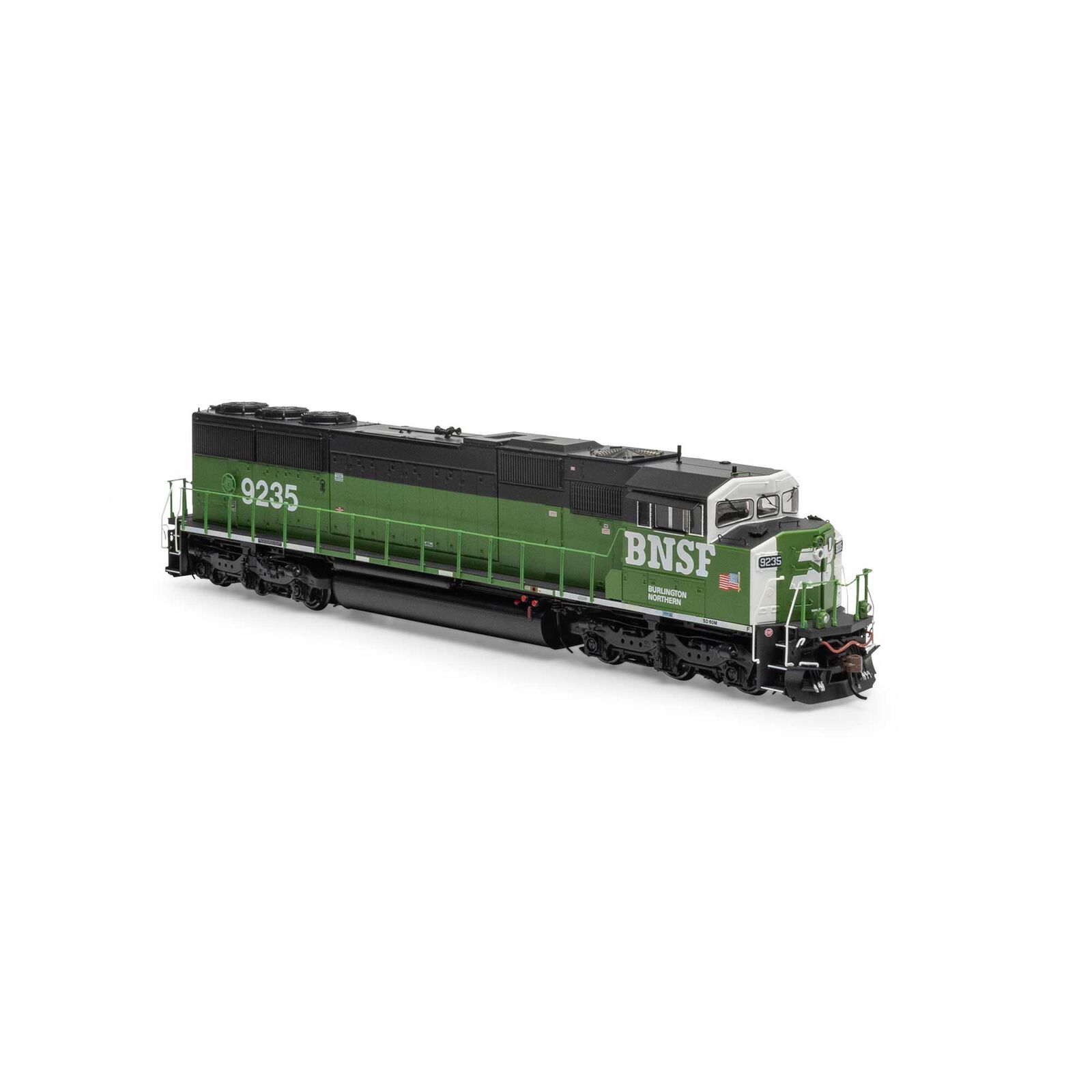 HO SD60M Tri-Clops Locomotive with DCC & Sound, BNSF #9235 Model Train ...