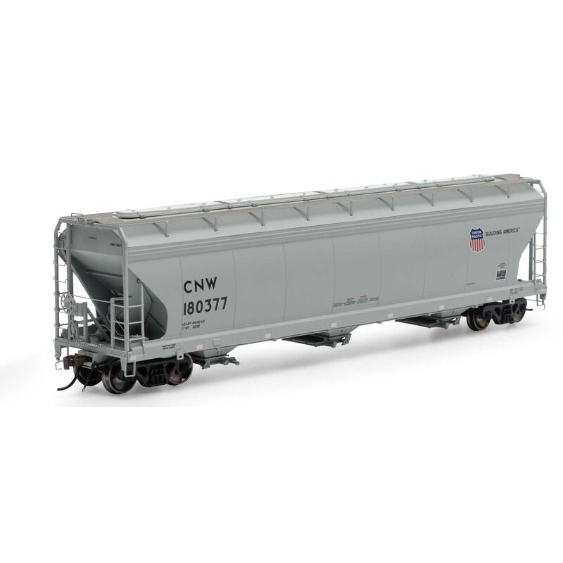 HO ACF 4600 3-Bay Center Flow Hopper, C&NW #180337 Model Train | Athearn