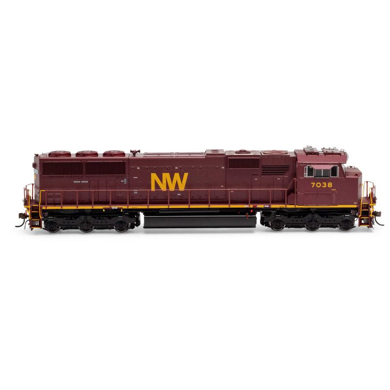 HO SD60E Locomotive with DCC & Sound, NS / NW / Heritage #7038 Model Train | Athearn | Athearn