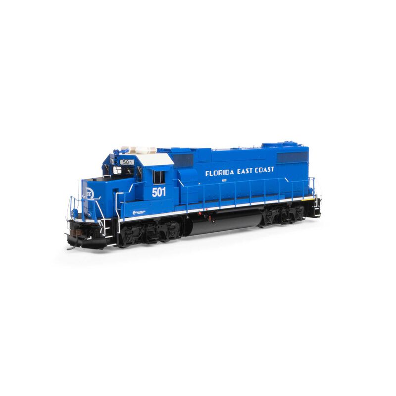 HO GP38-2 with DCC & Sound, FEC #501 Model Train | Athearn
