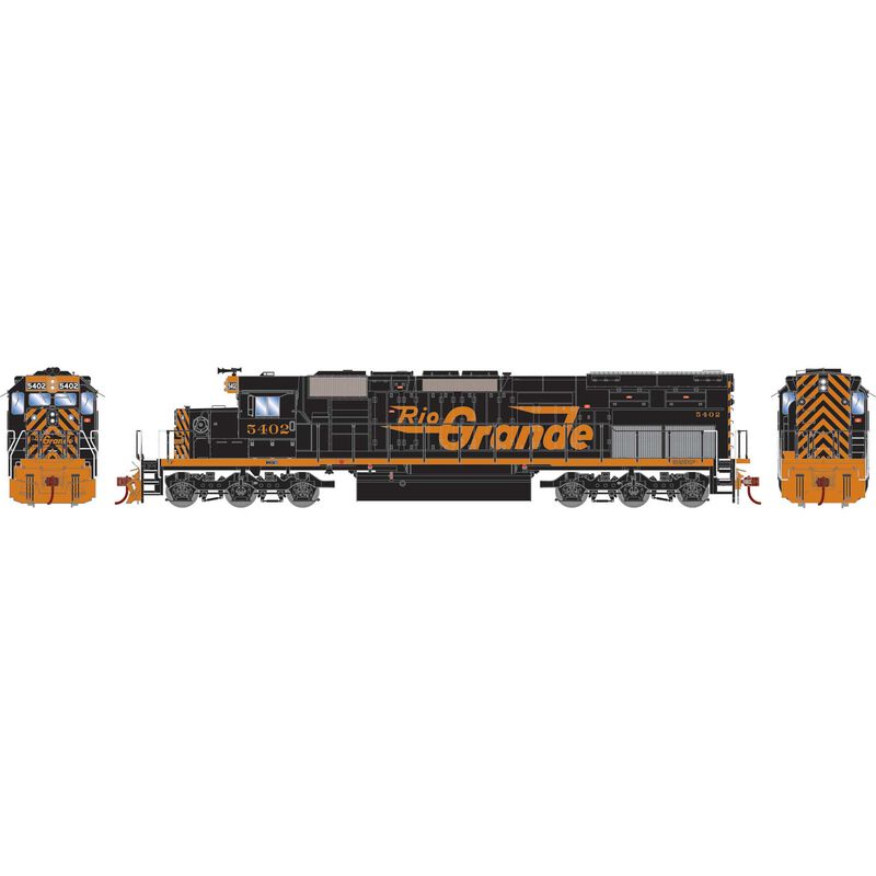 HO SD40T-2 Locomotive with DCC & Sound, D&RGW #5402 Model Train | Athearn