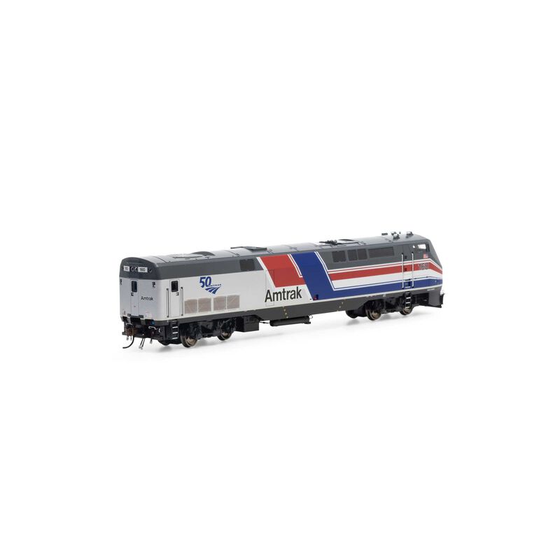 HO P42 with DCC & Sound, Amtrak/50th Phase III #160 Model Train | Athearn