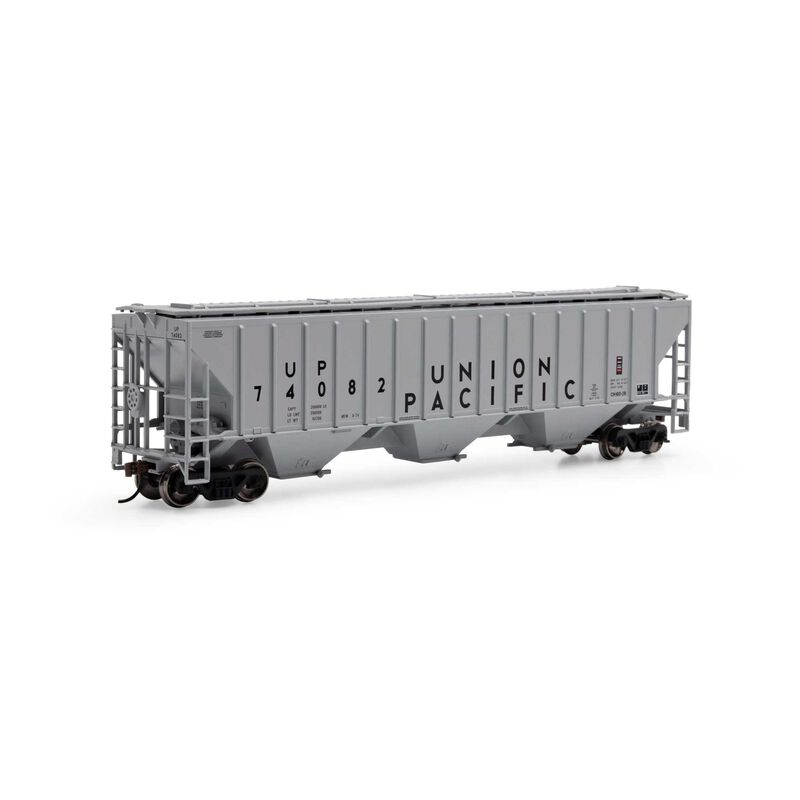 HO PS4740 Covered Hopper, UP #74082 Model Train | Athearn