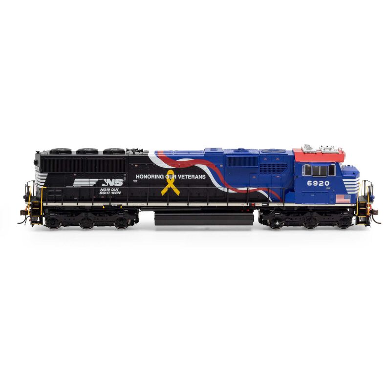 HO SD60E Locomotive with DCC & Sound, NS/Veterans #6920 Model Train ...