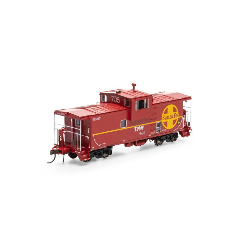 HO ICC Caboose with Lights & Sound, TP&W #705 Model Train | Athearn