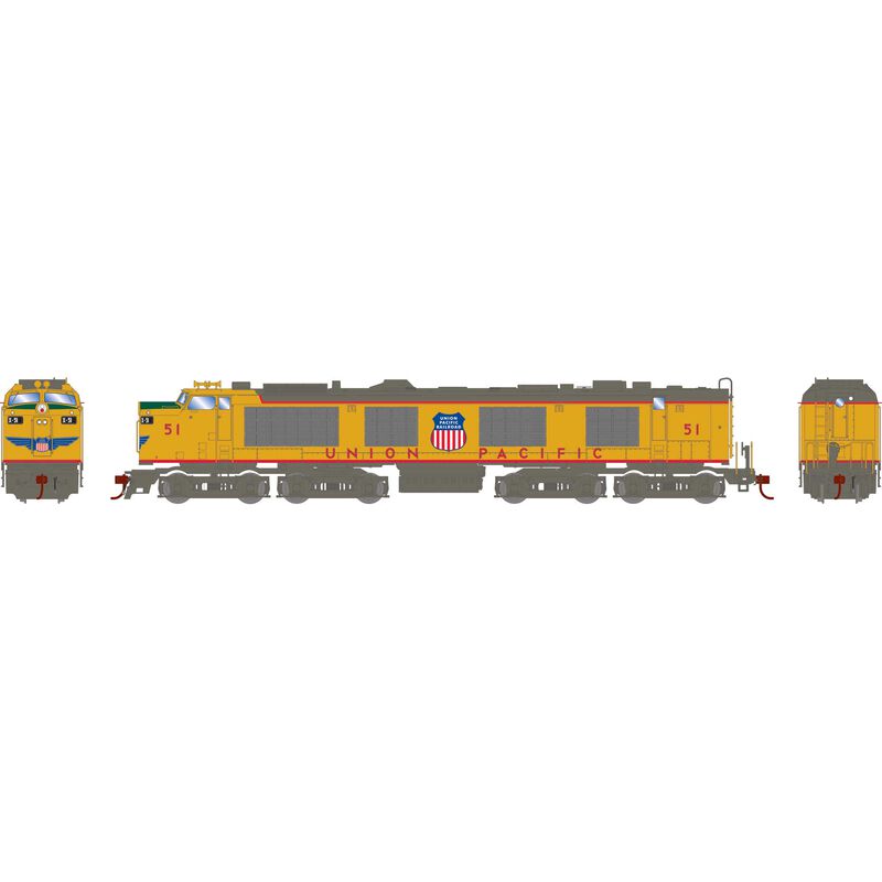 HO Gas Turbine Locomotive, UP #51 Model Train | Athearn