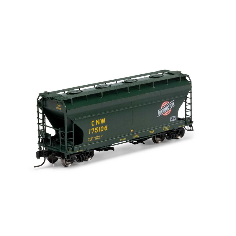 N ACF 2970 Covered Hopper, CNW #175106 Model Train | Athearn