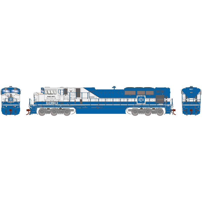 HO EMD SD90MAC-H Ph2 Locomotive, EMDX Legendary Liveries #9601 Model ...