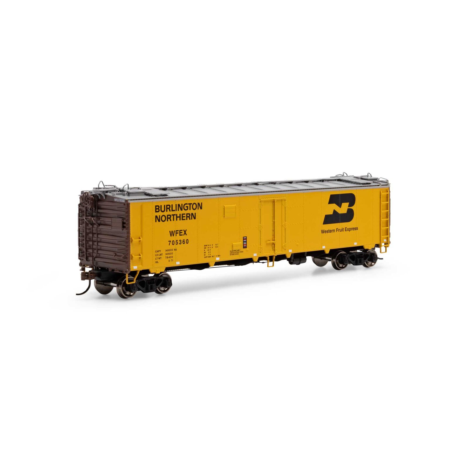 HO 50' Ice Bunker Reefer, WFEX #705360 Model Train | Athearn