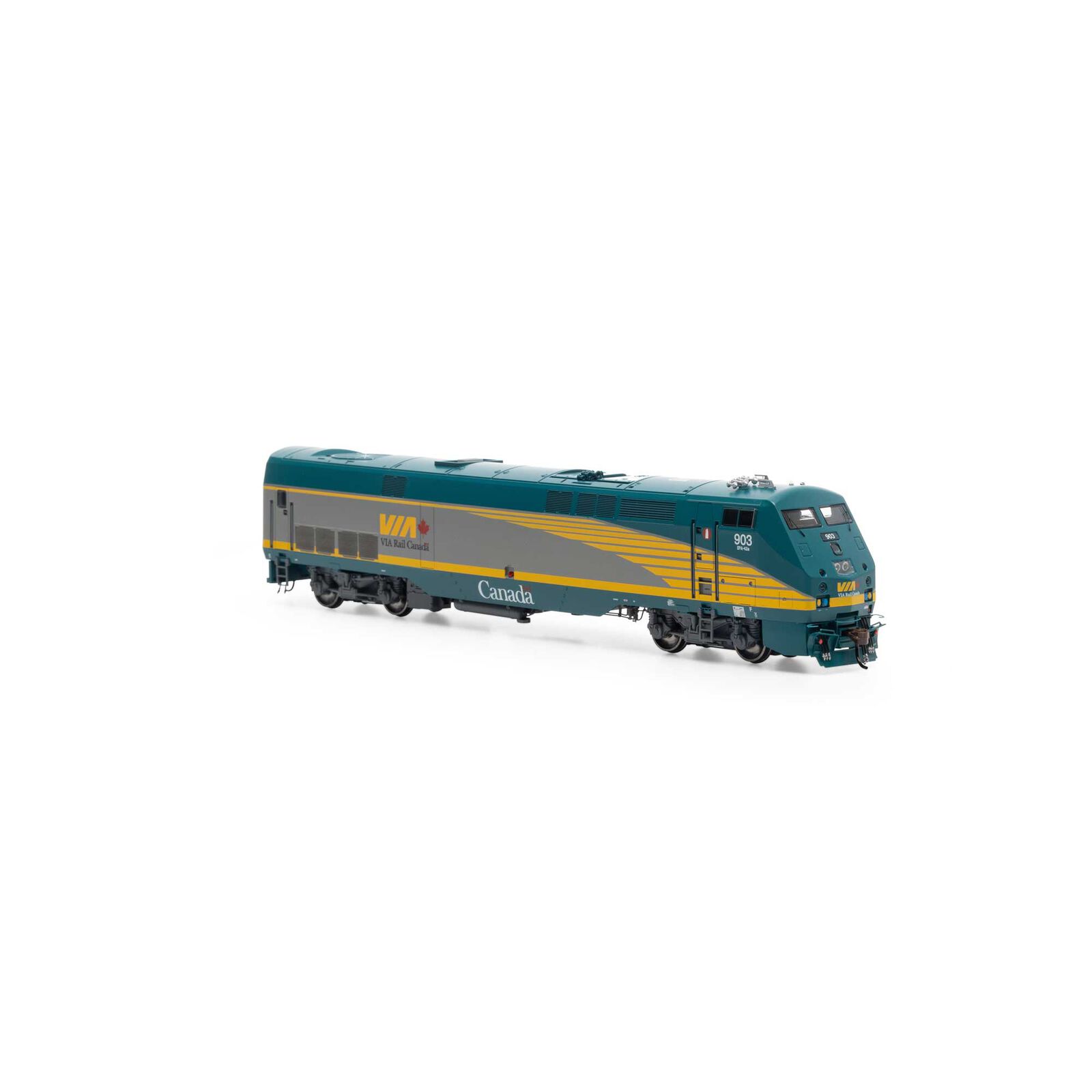 HO AMD103/P42DC with DCC & Sound, VIA #903 Model Train | Athearn