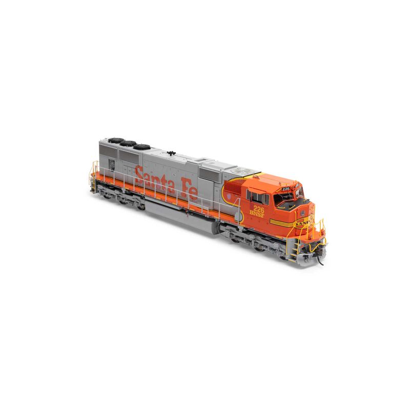 HO SD75M Locomotive with DCC & Sound, BNSF #226 Model Train | Athearn