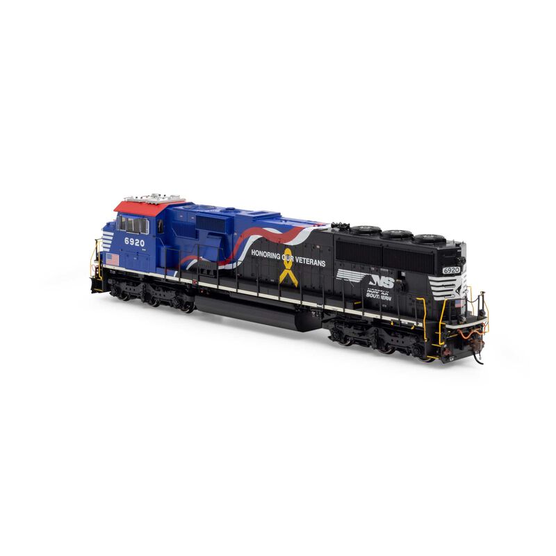 HO SD60E Locomotive with DCC & Sound, NS/Veterans #6920 Model Train ...