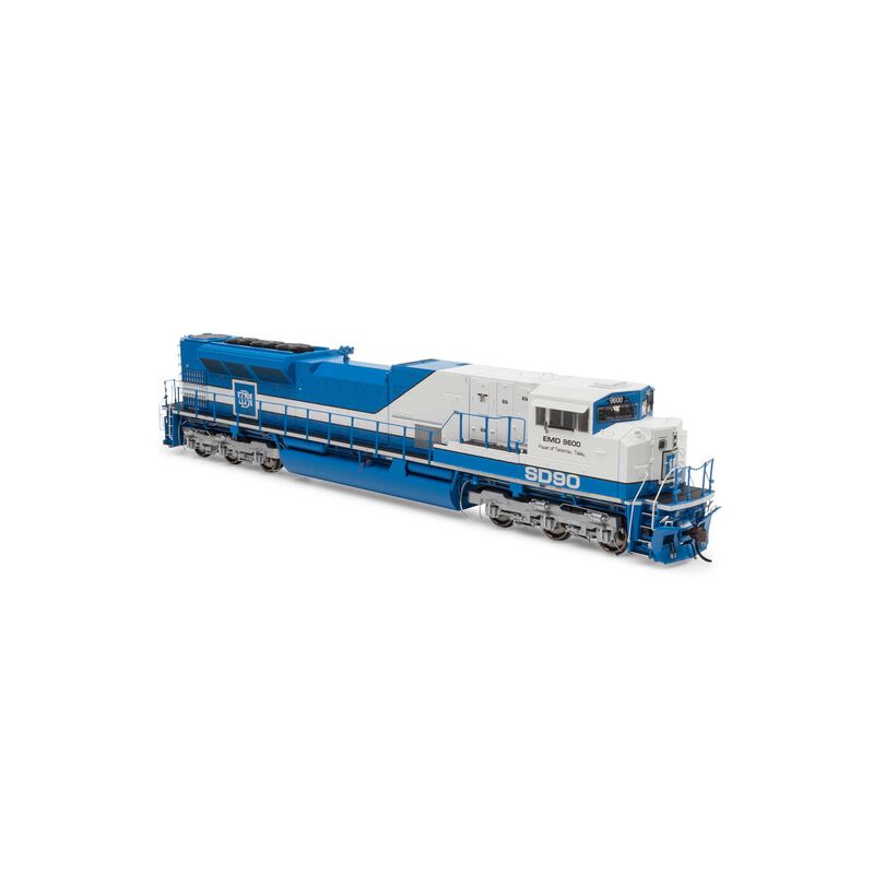 HO EMD SD90MAC-H Ph2 Locomotive, with DCC & Sound, EMDX Legendary Liveries #9600 Model Train ...