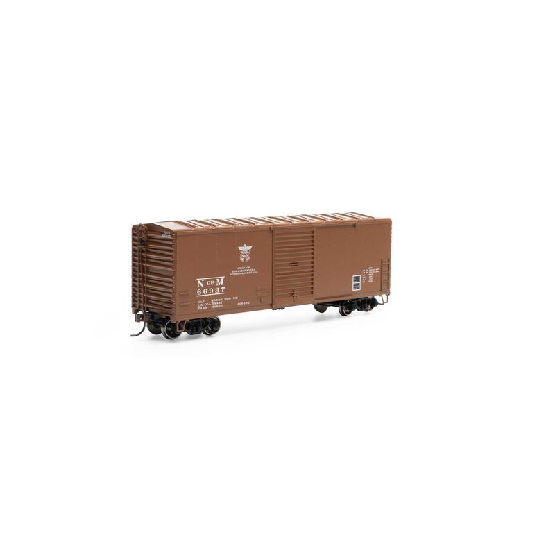 HO 40' Modern Box Car, NdeM #66937 Model Train | Athearn