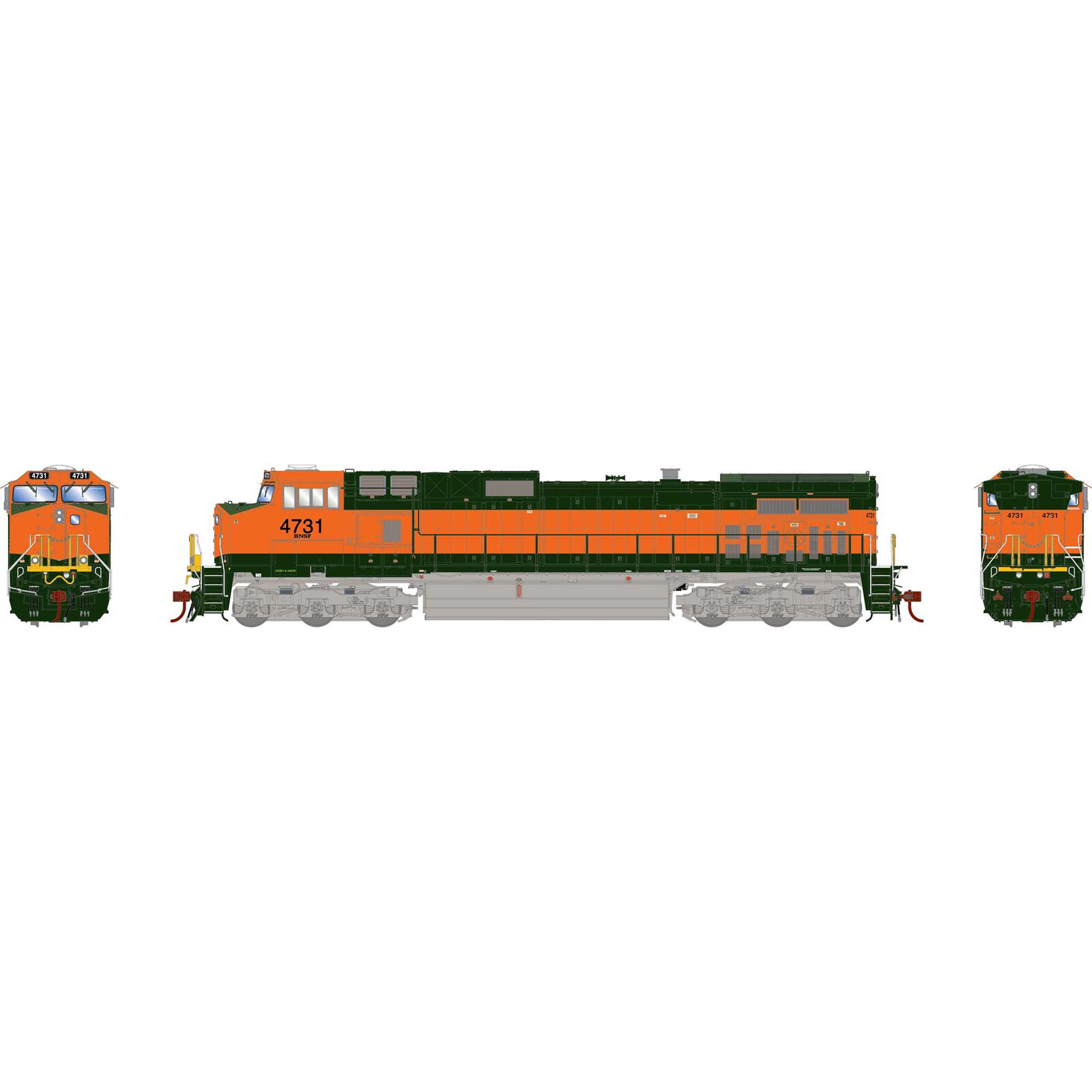HO Dash 9-44CW Locomotive, BNSF #4731 Model Train | Athearn