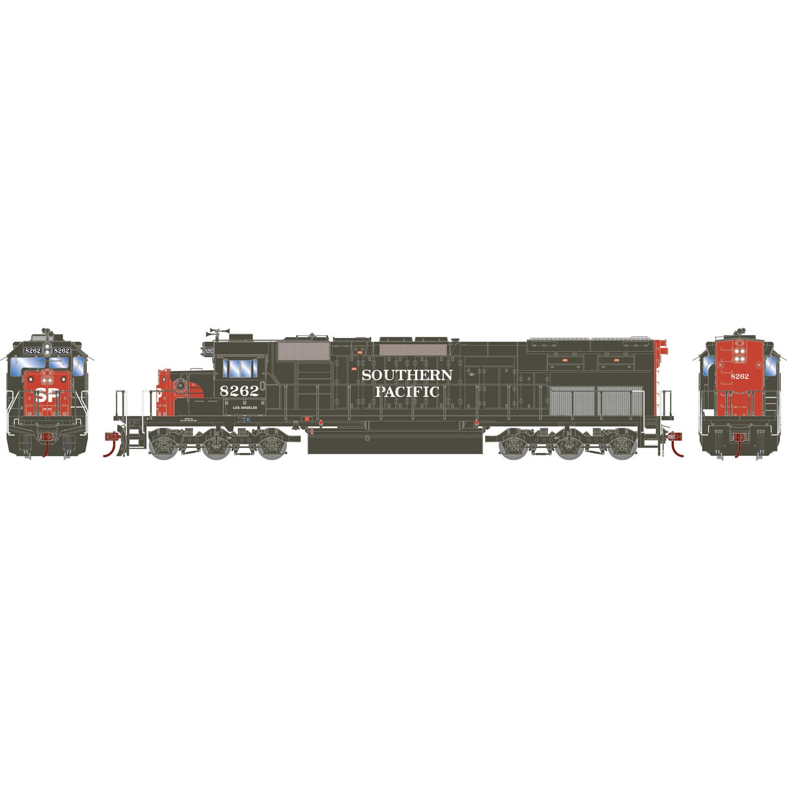 HO SD40T-2 Locomotive with DCC & Sound, SP #8262 Model Train | Athearn