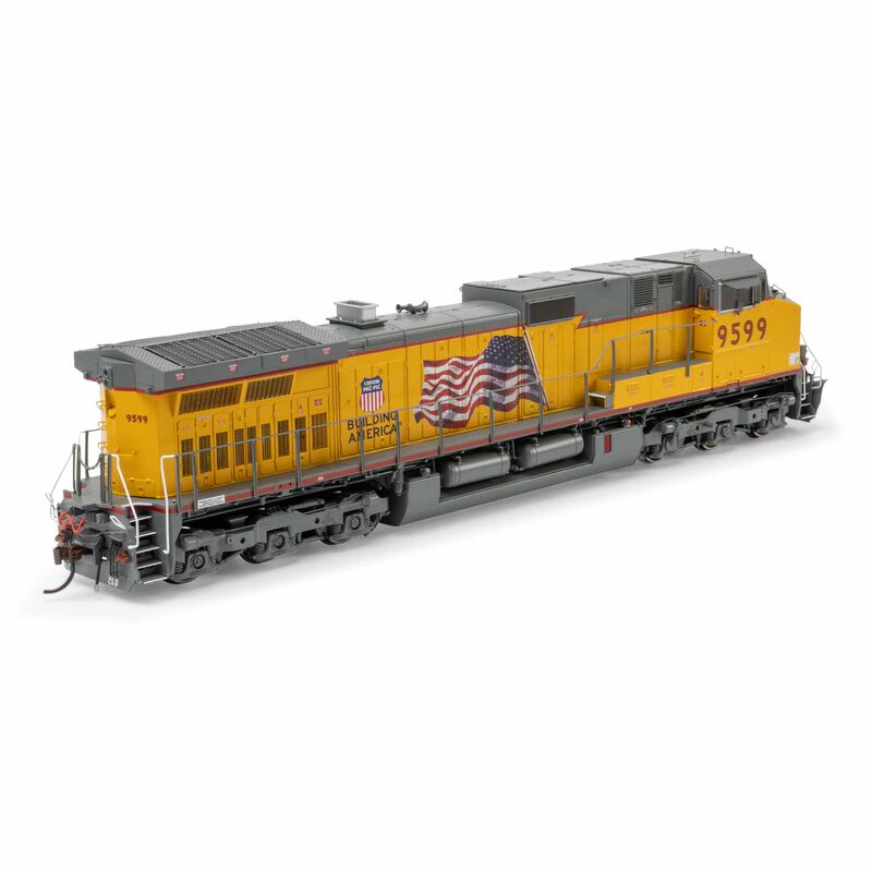 HO GE Dash 9-44CW Locomotive with DCC & Sound, UP #9599 Model Train ...