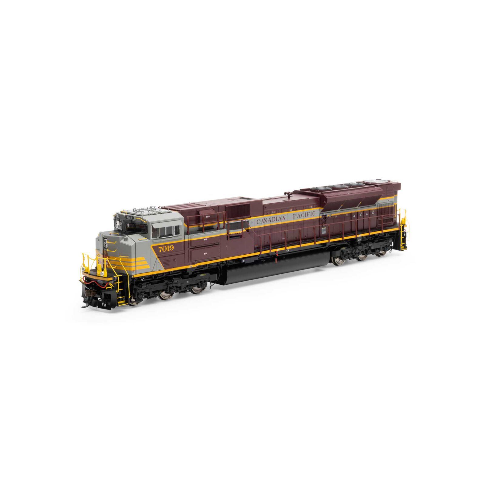 HO EMD SD70ACU Locomotive with DCC & Sound, CPR / Heritage #7019 Model Train | Athearn