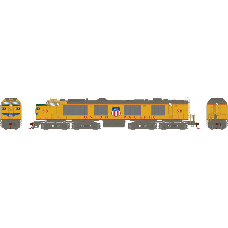 HO Gas Turbine Locomotive with DCC & Sound, UP #58 Model Train | Athearn