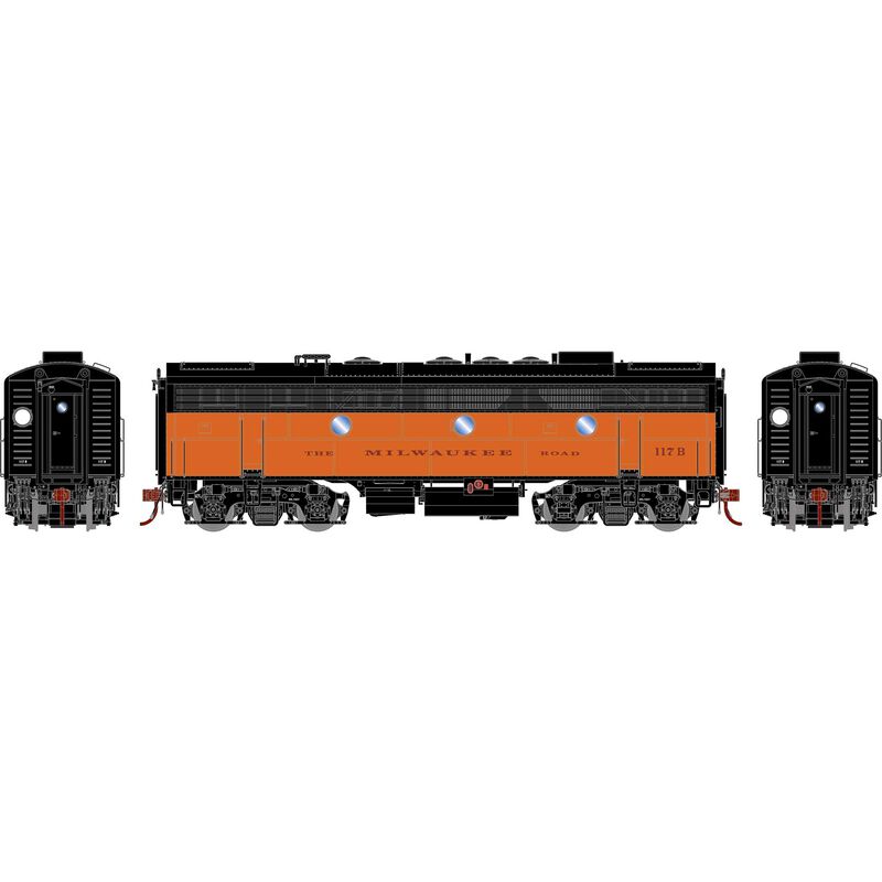 HO FP7A/F7B Locomotive, MILW #100A/117B Model Train | Athearn | Athearn