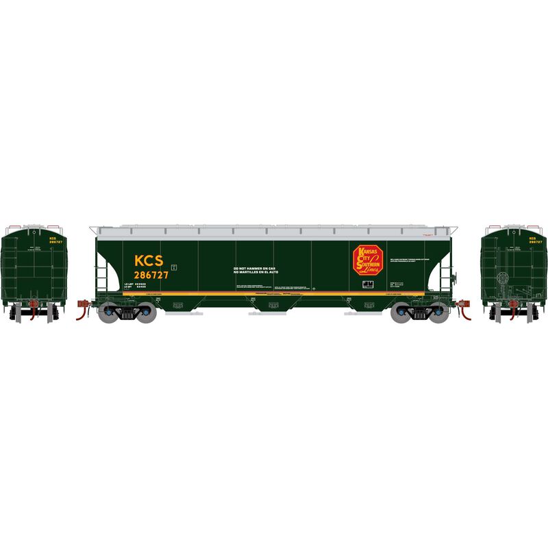 HO GEN Trinity 5161 Covered Hopper, KCS #286727 Model Train | Athearn