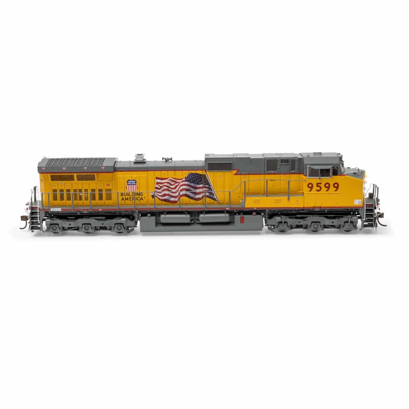 HO GE Dash 9-44CW Locomotive with DCC & Sound, UP #9599 Model Train ...