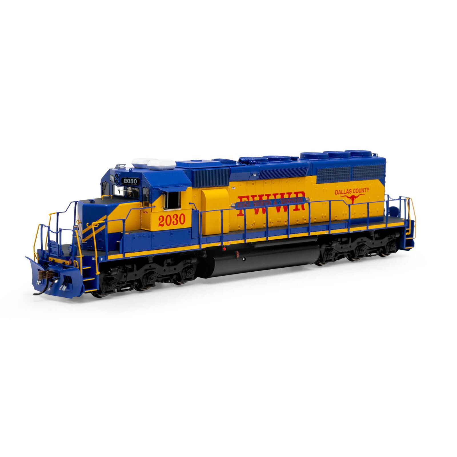 HO SD40 Locomotive with DCC & Sound, FWWR #2030 Model Train | Athearn