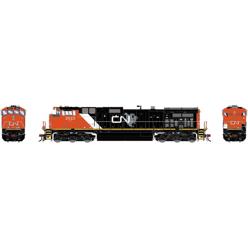 HO GE Dash 9-44CW Locomotive, CN #2522 Model Train | Athearn | Athearn