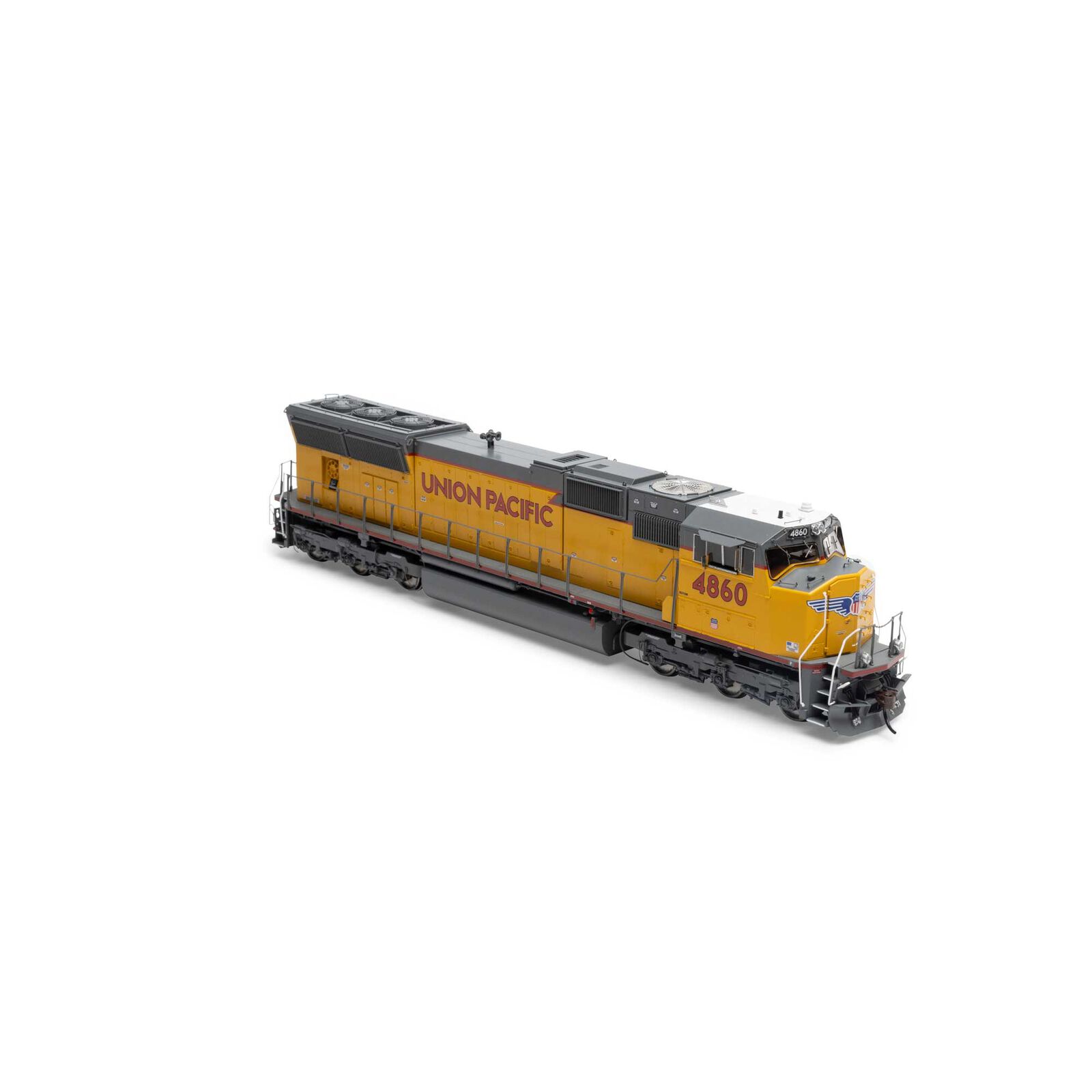 HO SD70M Locomotive with DCC & Sound, UP / Flared #4860 Model Train | Athearn