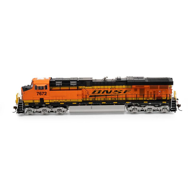 HO ES44DC Locomotive with DCC & Sound, BNSF #7672 Model Train | Athearn