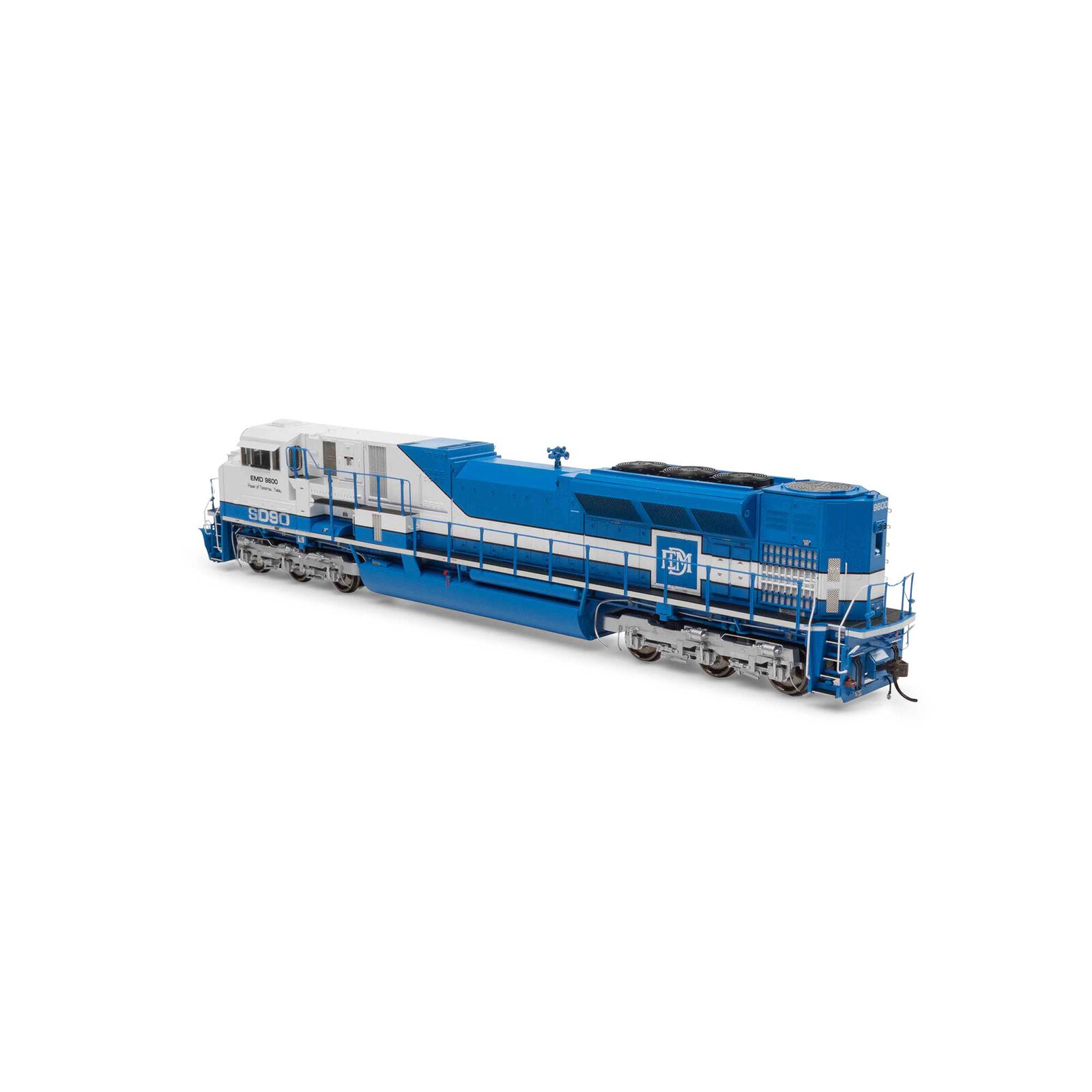 HO EMD SD90MAC-H Ph2 Locomotive, with DCC & Sound, EMDX Legendary Liveries #9600 Model Train ...