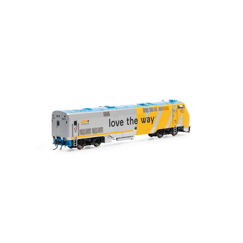 HO P42DC Locomotive with DCC & Sound, VIA, Love The Way #911 Model ...