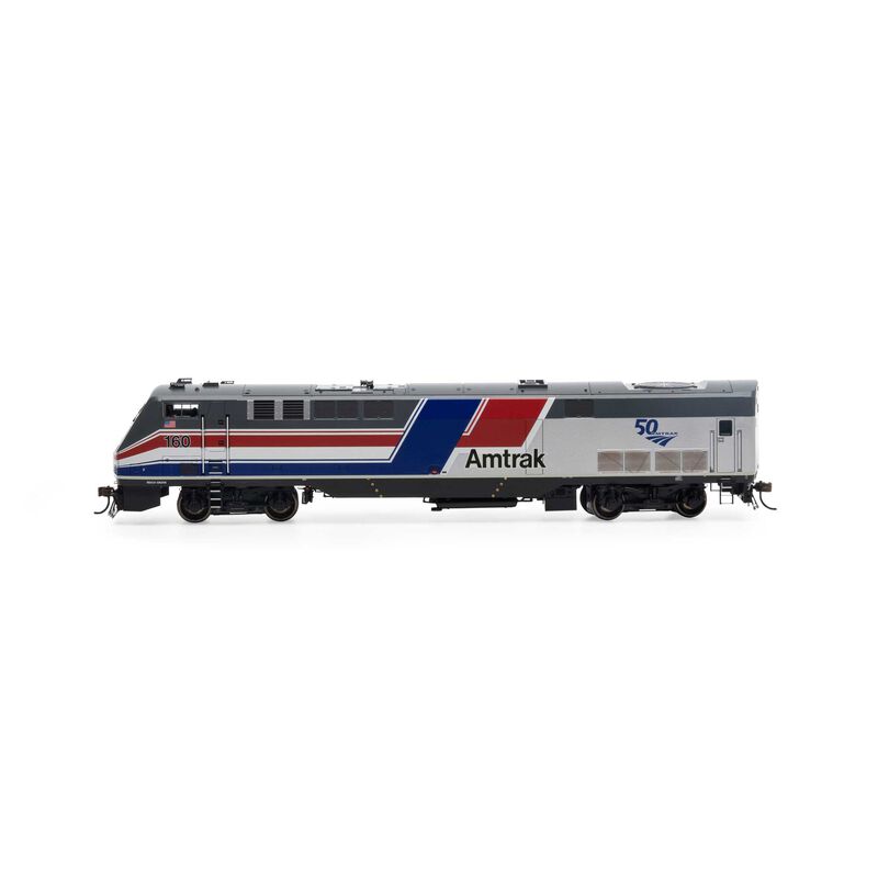 HO P42 with DCC & Sound, Amtrak/50th Phase III #160 Model Train | Athearn