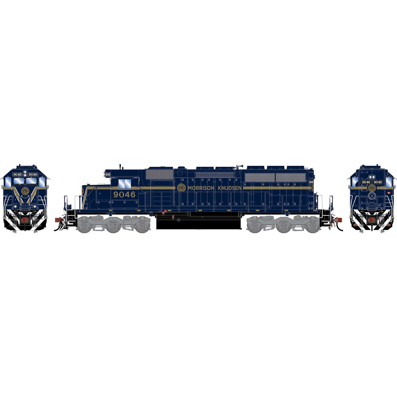 HO ATH SD40M-2 Locomotive w/DCC & Sound, MKCX #9046 Model Train | Athearn