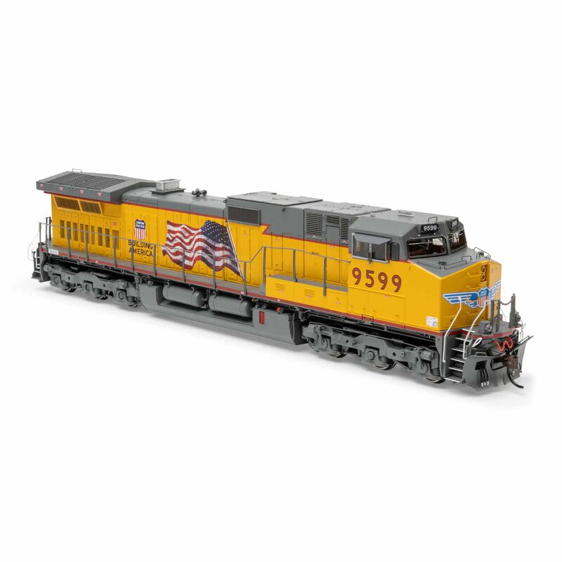 HO GE Dash 9-44CW Locomotive with DCC & Sound, UP #9599 Model Train ...