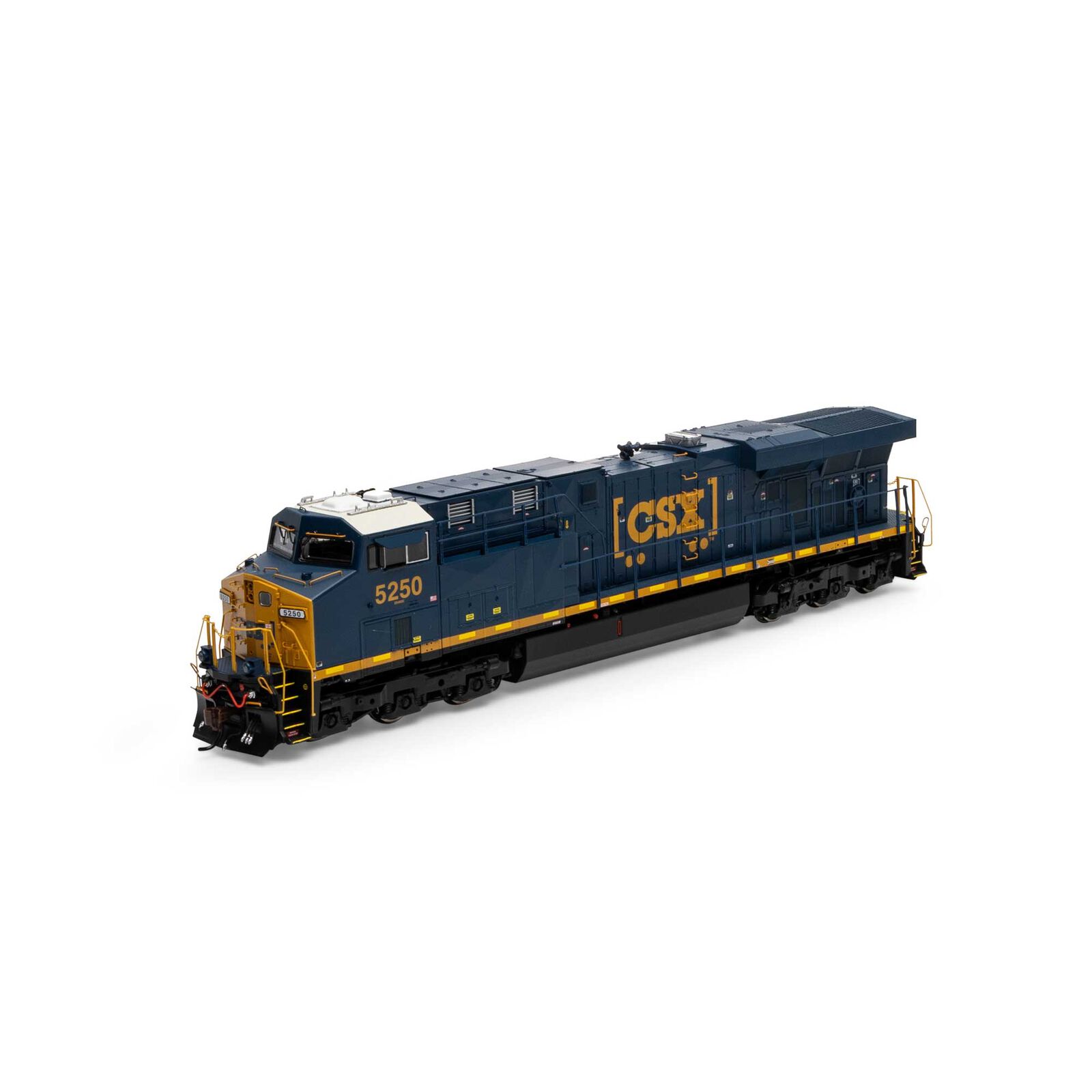 HO ES44DC Locomotive with DCC & Sound, CSX, Boxcar #5250 Model Train ...