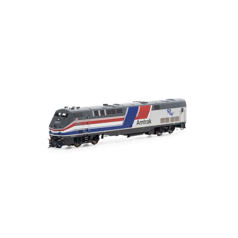 HO P42 with DCC & Sound, Amtrak/50th Phase III #160 Model Train | Athearn