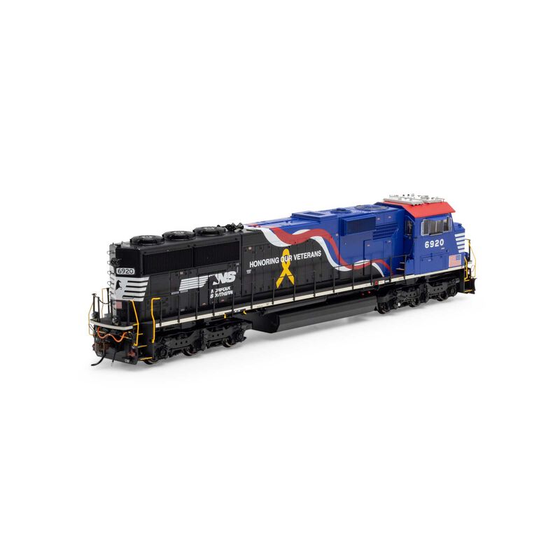 HO SD60E Locomotive with DCC & Sound, NS/Veterans #6920 Model Train ...