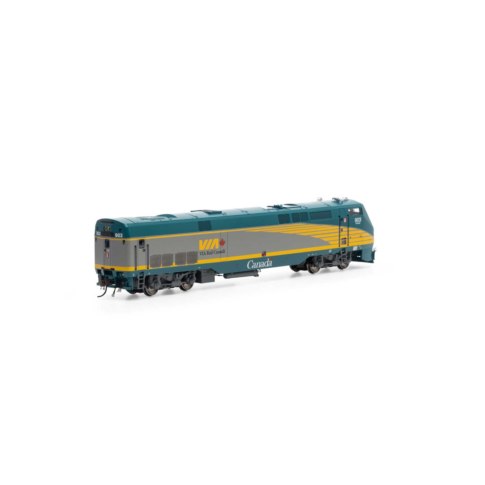 HO AMD103/P42DC with DCC & Sound, VIA #903 Model Train | Athearn