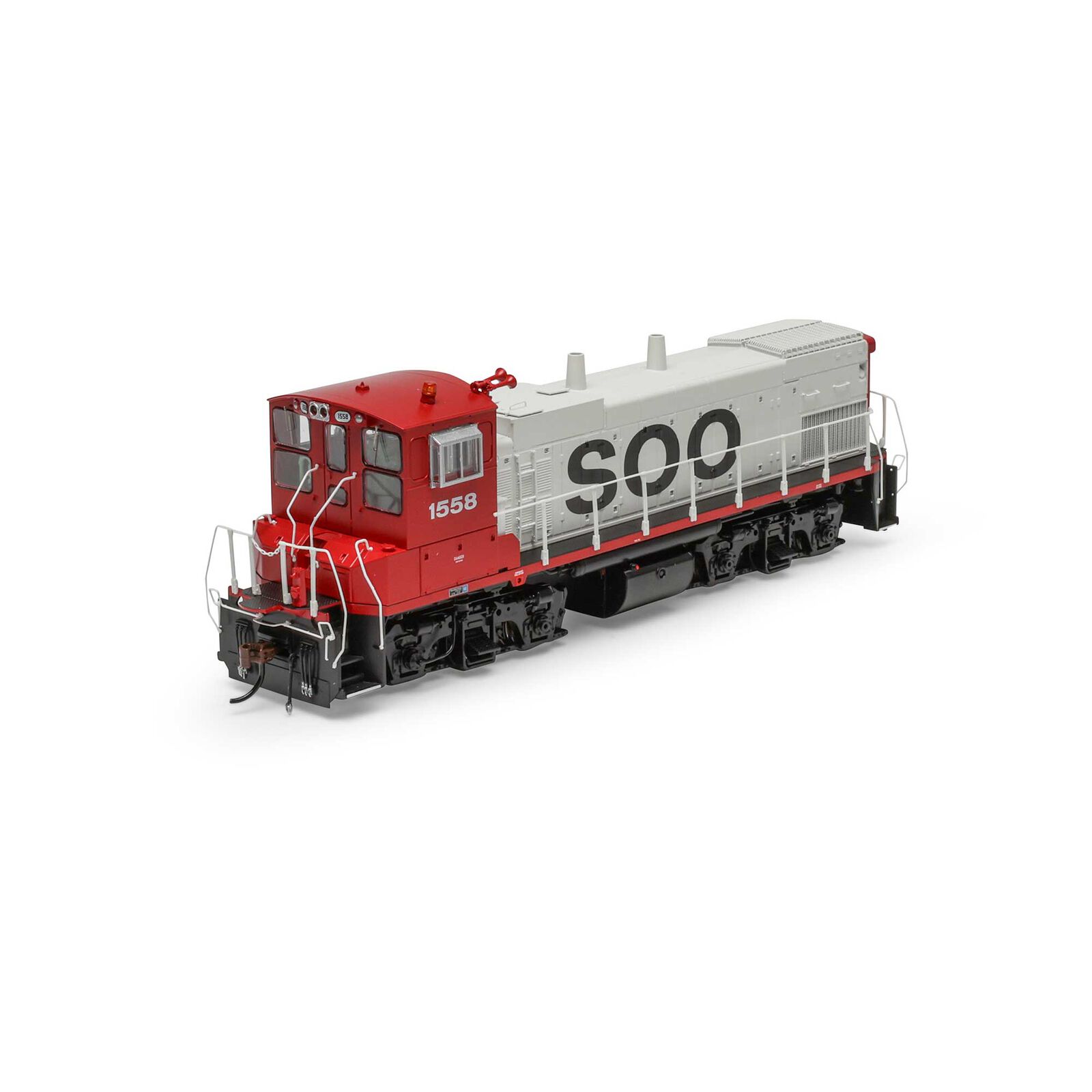 HO MP15AC Locomotive, SOO #1558 Model Train | Athearn