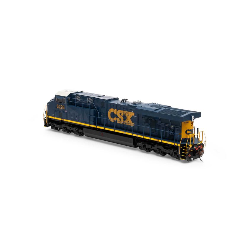 HO ES44DC Locomotive with DCC & Sound, CSX, YN3 #5226 Model Train | Athearn