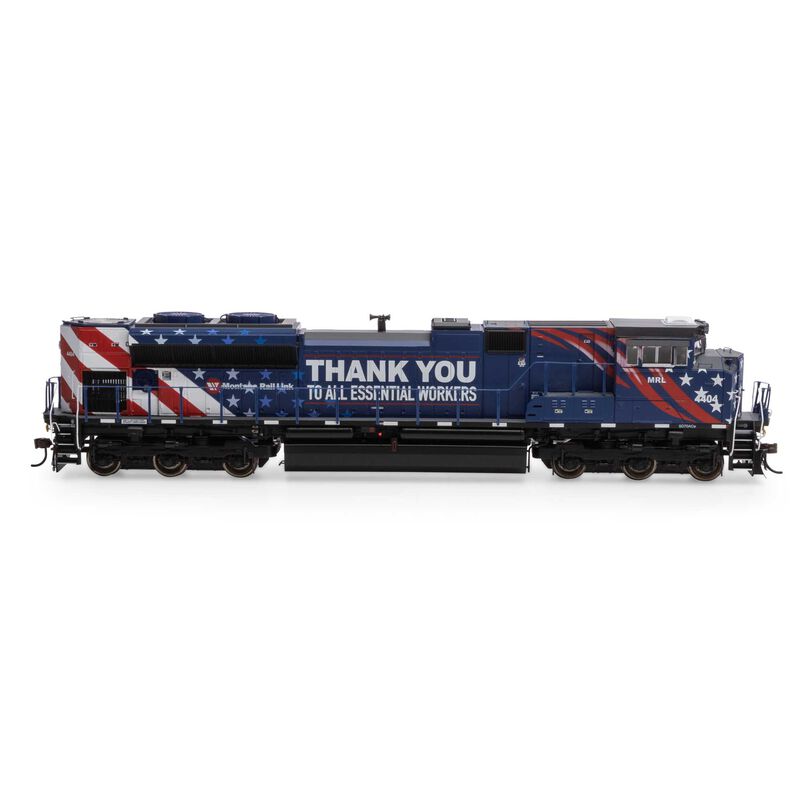 HO G2 SD70ACe with DCC & Snd,MRL/Essential Work #4404 Model Train | Athearn