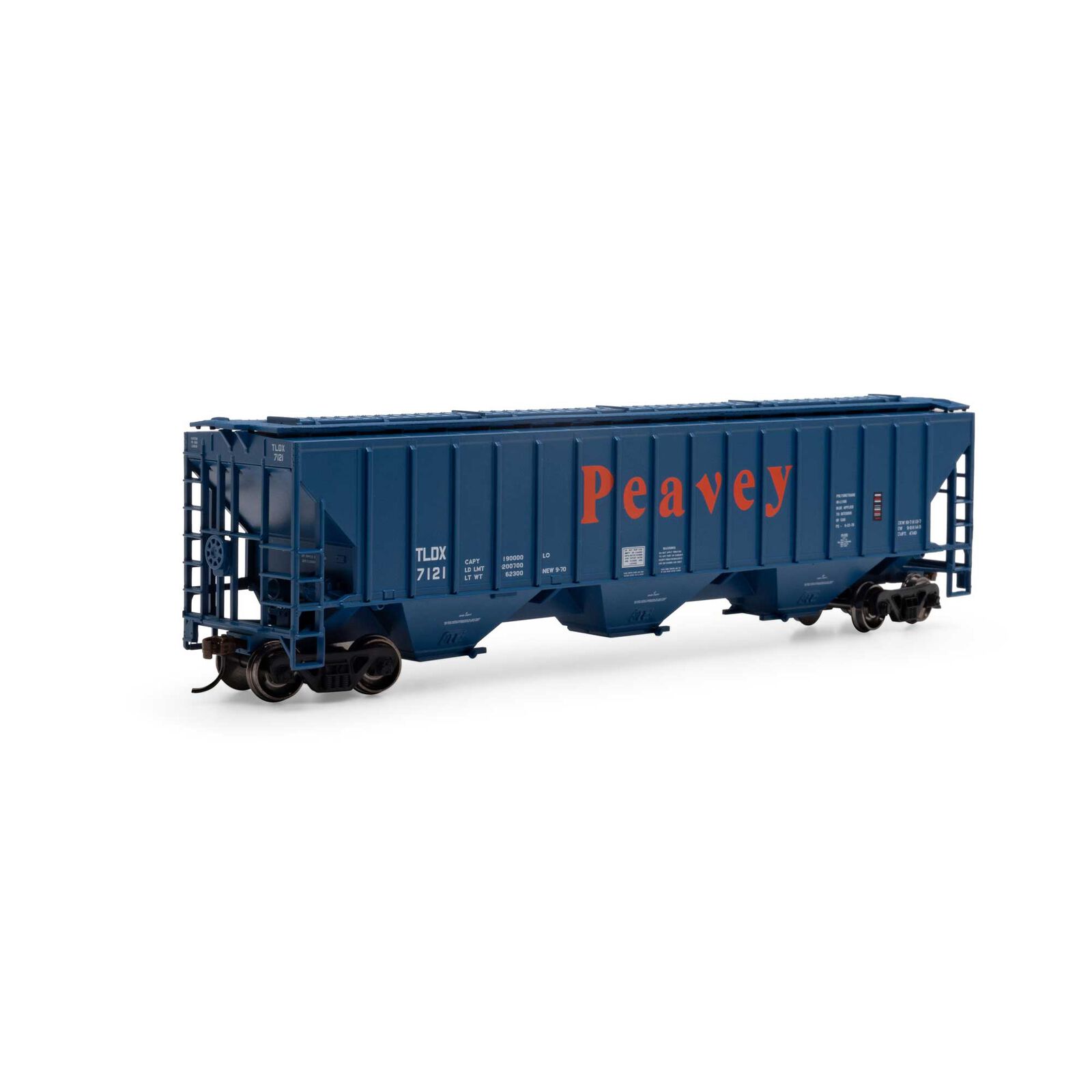HO PS4740 Covered Hopper, TLDX #7121 Model Train | Athearn