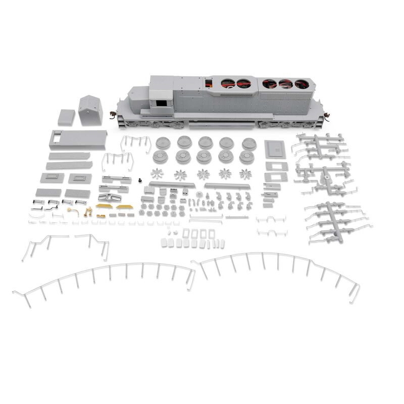 HO SD40 Locomotive with DCC & Sound, Undecorated Model Train | Athearn | Athearn