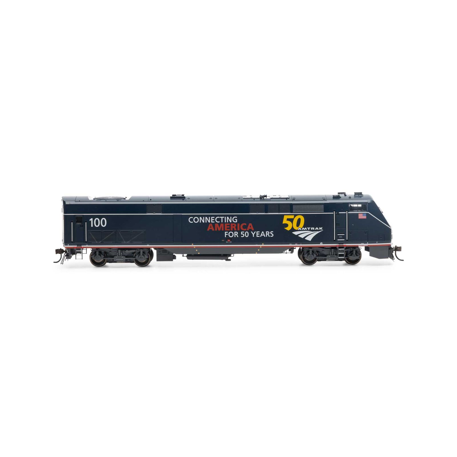 HO P42 with DCC & Sound,Amtrak/50th Midnight Blue#100 Model Train | Athearn