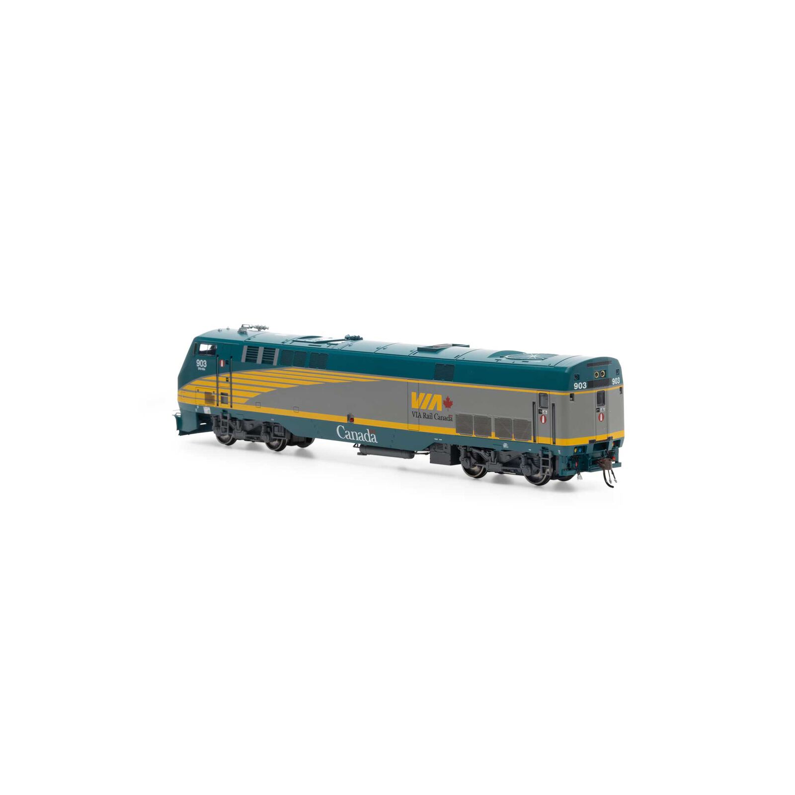 HO AMD103/P42DC with DCC & Sound, VIA #903 Model Train | Athearn