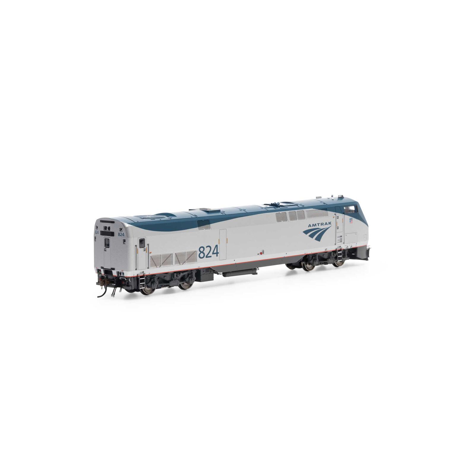 HO P40DC Locomotive with DCC & Sound, Amtrak, Phase V #824 Model Train ...