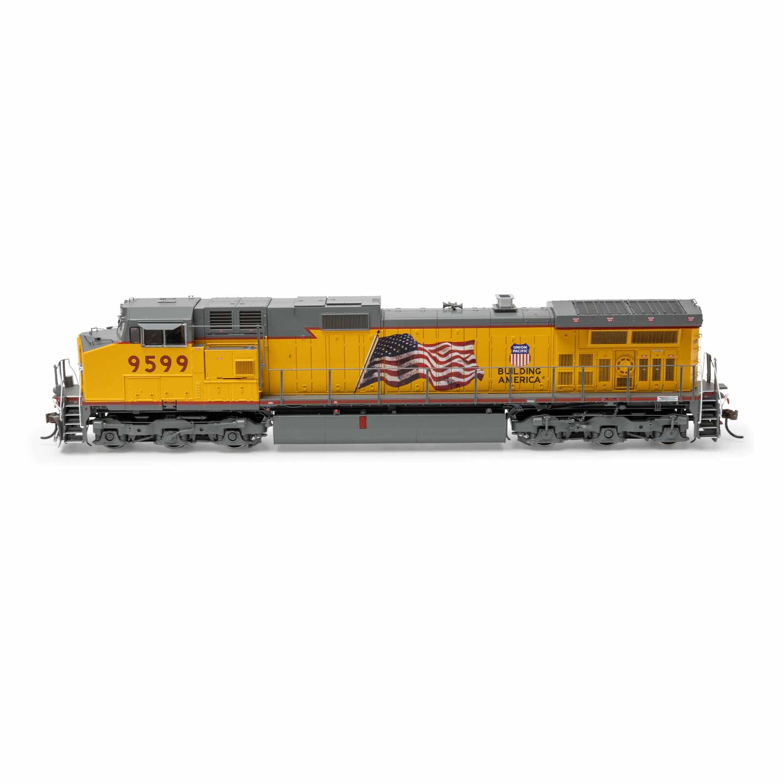 HO GE Dash 9-44CW Locomotive with DCC & Sound, UP #9599 Model Train ...