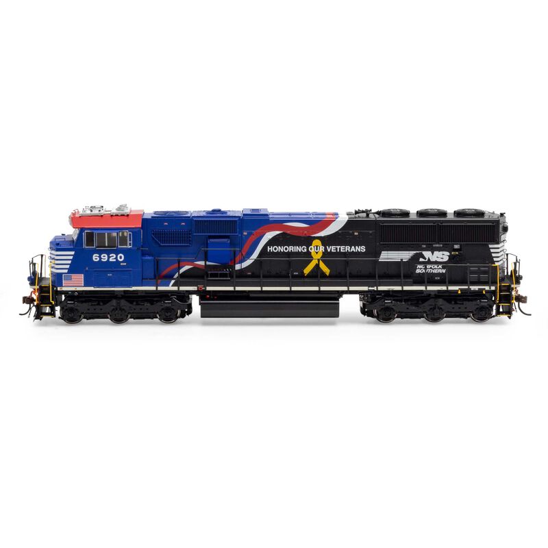 HO SD60E Locomotive with DCC & Sound, NS/Veterans #6920 Model Train ...
