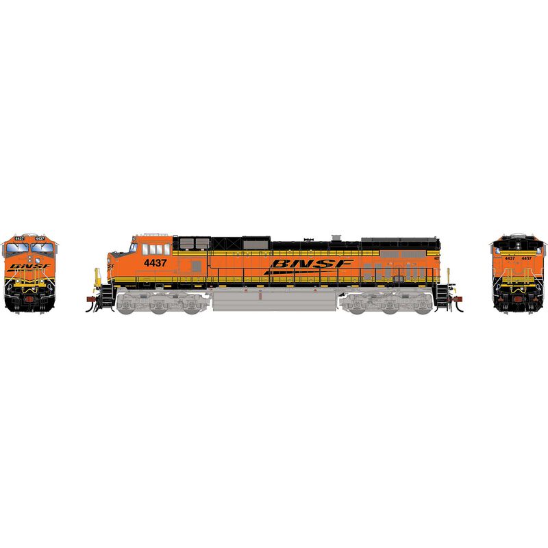 HO GE Dash 9-44CW Locomotive with DCC & Sound, BNSF Wedge #4437 Model Train | Athearn